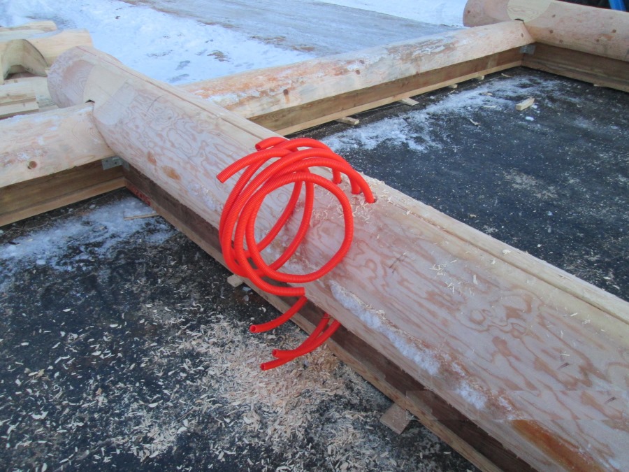 Wiring in log houses – Houses and saunas made of logs on the Canadian ...
